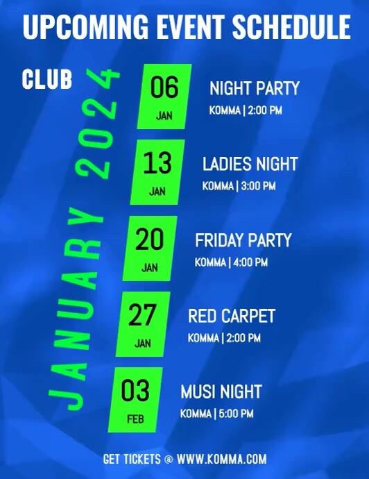 activity list Template | PosterMyWall