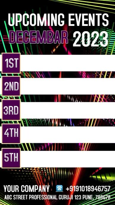 activity list Template | PosterMyWall