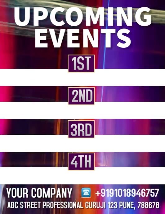 activity list Template | PosterMyWall