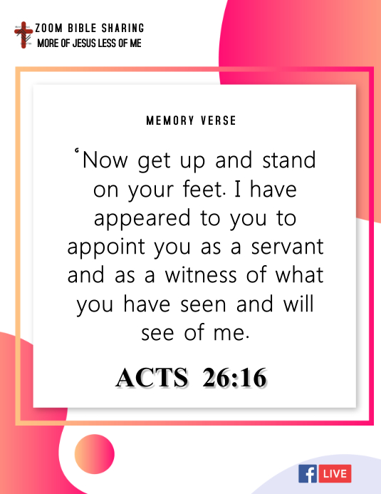 ACTS 26:16 Template | PosterMyWall