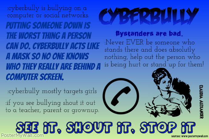 cyberbully poster | PosterMyWall