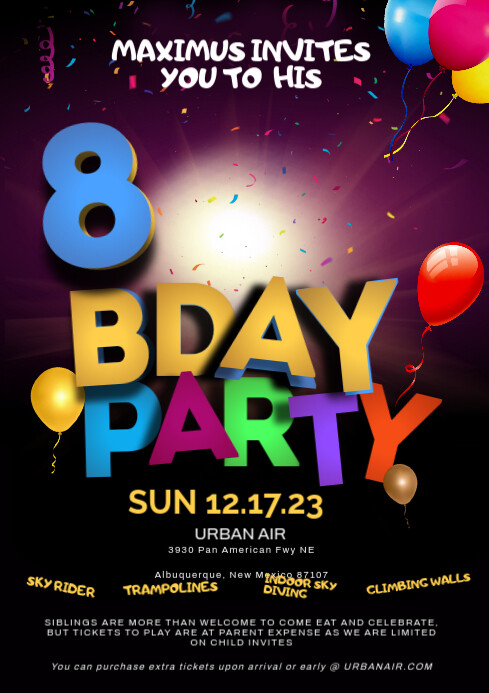 birthday party | PosterMyWall