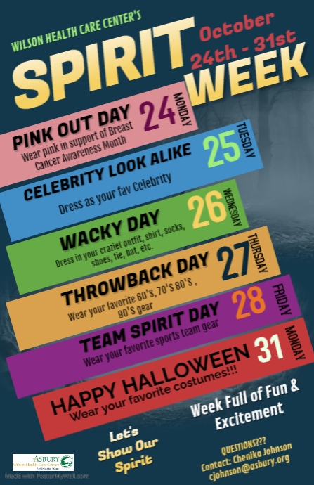 Copy of Copy of Spirit Week Flyer | PosterMyWall