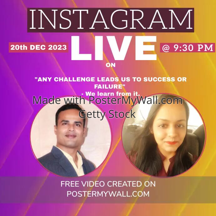 INSTAGRAM LIVE DESIGN TEMPLATE | PosterMyWall