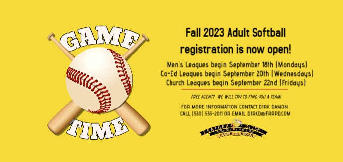 Fall Softball Carousel | PosterMyWall