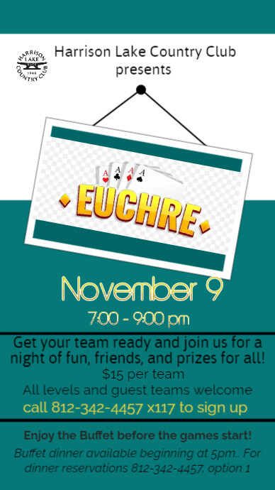 Euchre Detailed Flyer | PosterMyWall