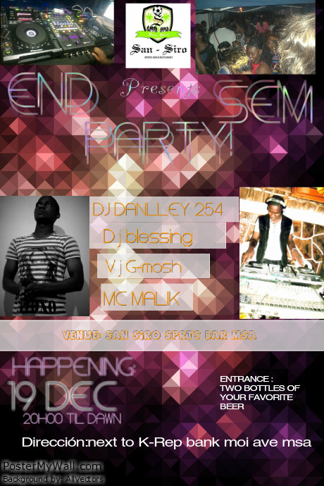 end sem party | PosterMyWall