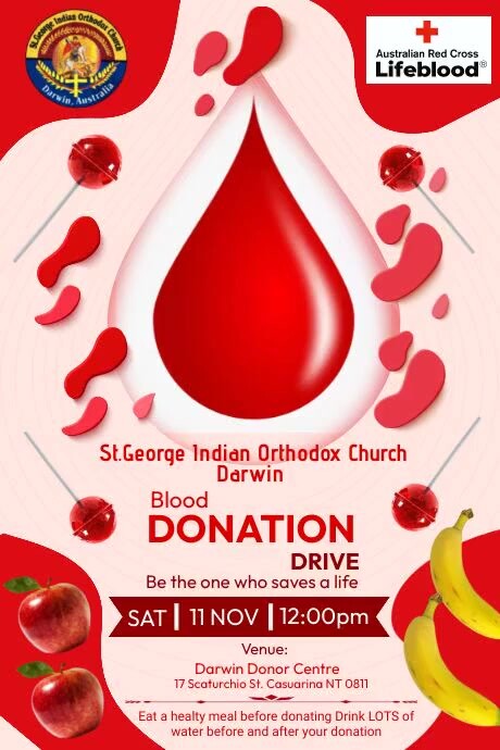 World Blood Donation Drive Display Template (1) | PosterMyWall