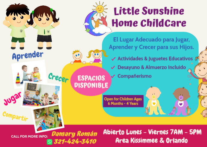 Daycare Center Postcard | PosterMyWall