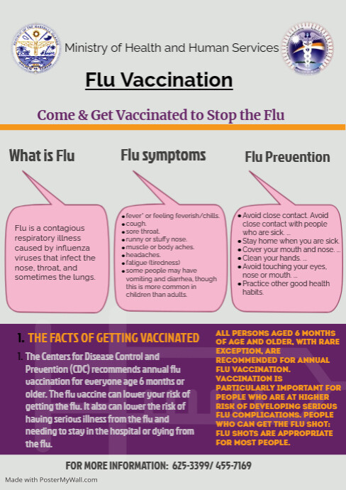Flu Shot Campaign Flyer | PosterMyWall