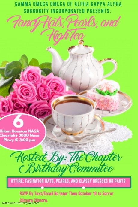 Copy of Copy of Copy of High Tea Poster | PosterMyWall