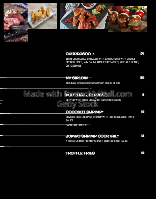 Copy of Menu | PosterMyWall
