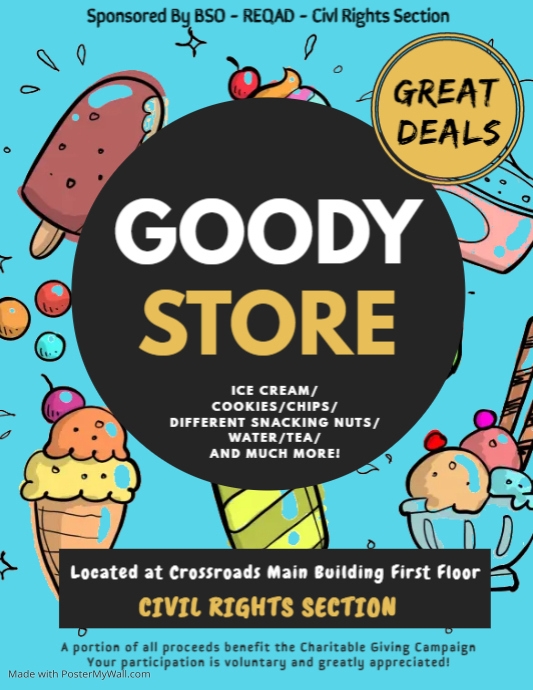 Snack Fast Food stand flyer template | PosterMyWall