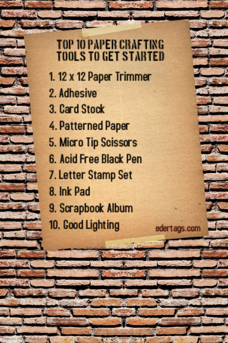Top 10 Paper Crafting Tools To Get Started | PosterMyWall