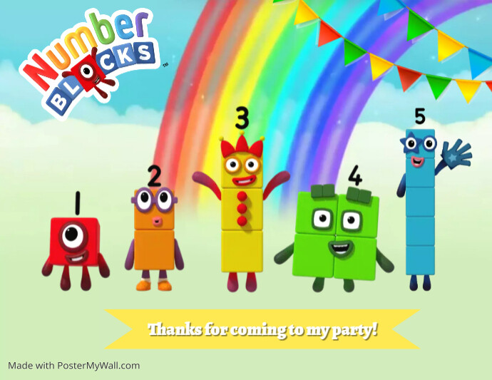 Number Blocks | PosterMyWall