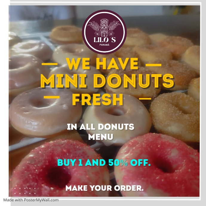 Fresh Donuts Video Ad | PosterMyWall