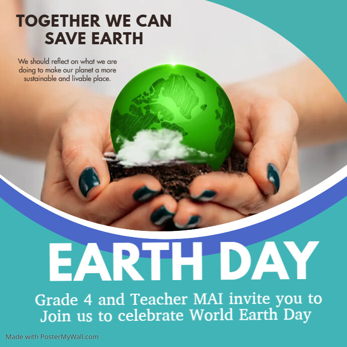 Green Earth Day Template | PosterMyWall