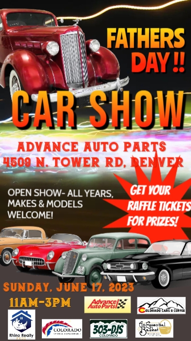 Copy of classic car show Digital Display Ad | PosterMyWall