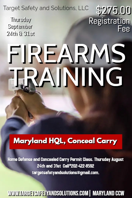Copy of Template firearms safety training | PosterMyWall