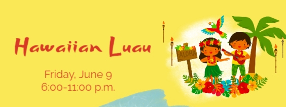 Hawaiian Luau Party Invitation (2) | PosterMyWall