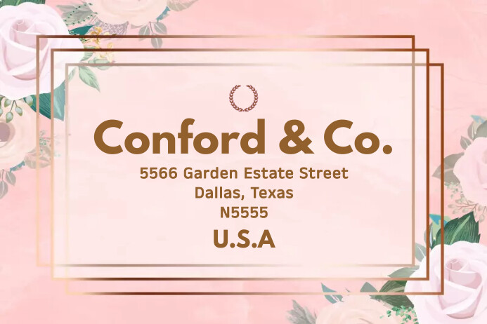 ADDRESS LABEL Template | PosterMyWall