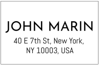 Address Label return postal label, sticker Template | PosterMyWall