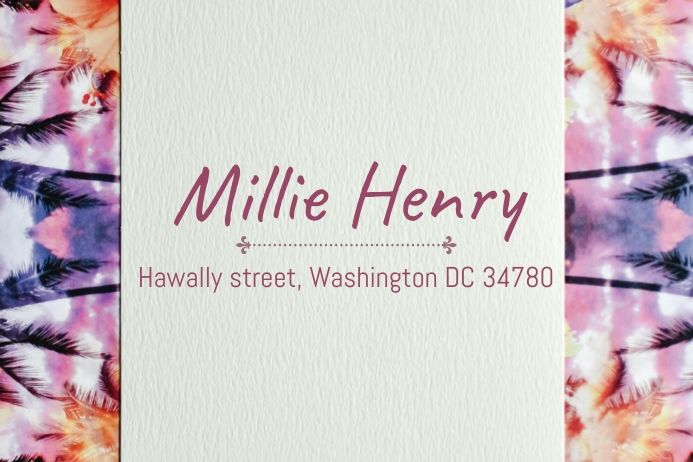 Address label template | PosterMyWall