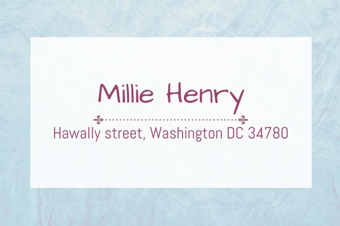 Address label template | PosterMyWall