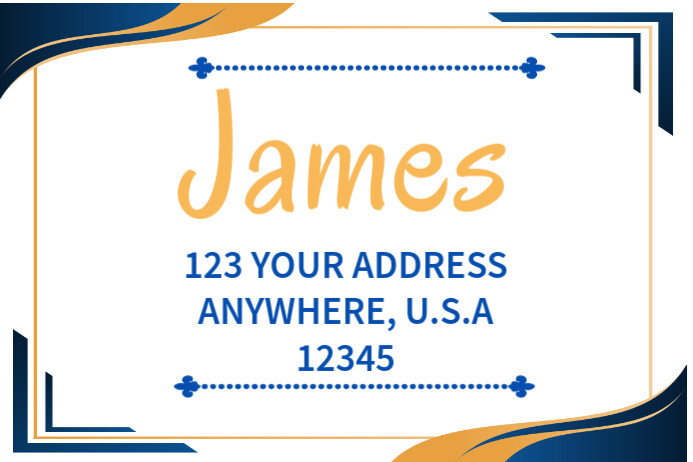 Copy of Address label template | PosterMyWall