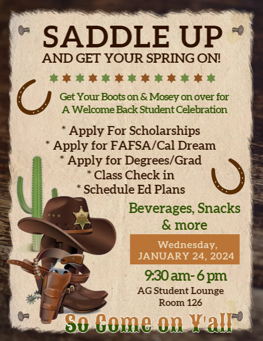 Beige wild west party invite flyer | PosterMyWall