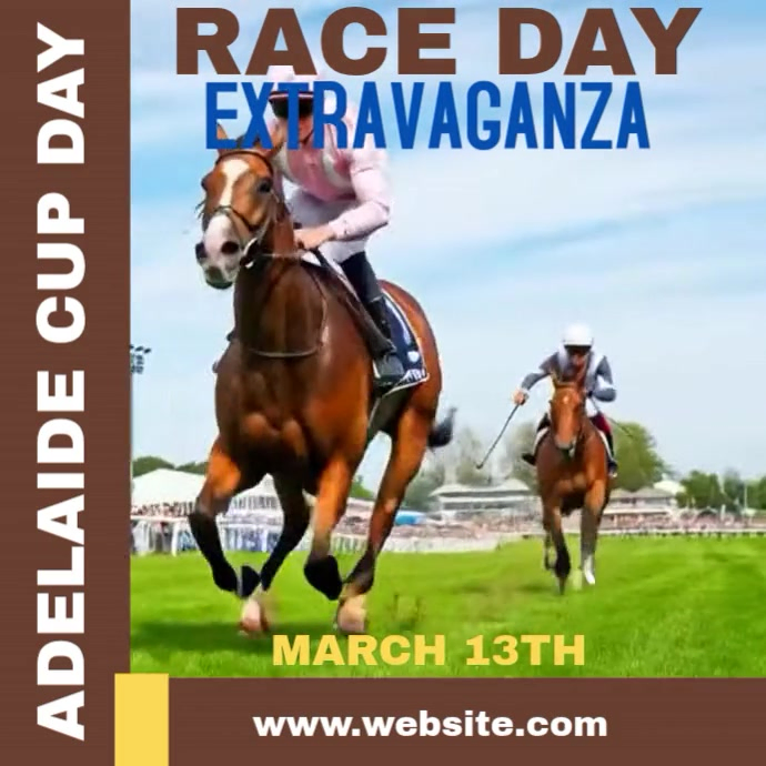 Plantilla de Adelaide Cup Day | PosterMyWall