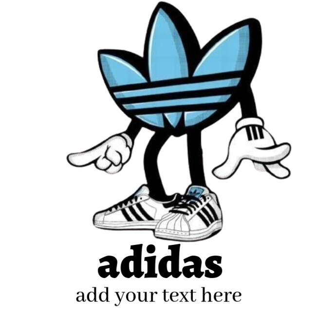 White Adidas Logos Template | PosterMyWall
