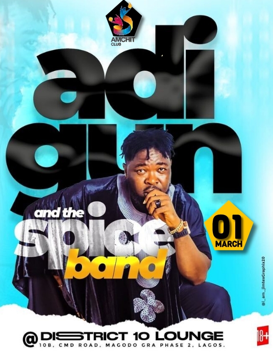 Adigun spice band poster party Template | PosterMyWall