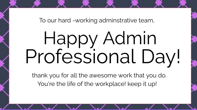 Administrative professional Day Template | PosterMyWall