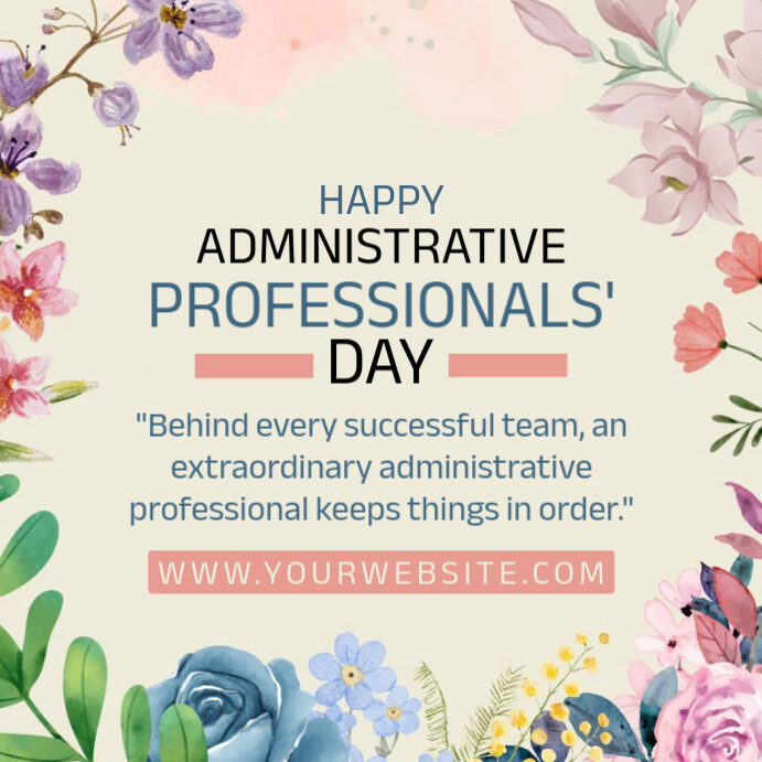 Copy of Administrative Professionals Day Design | PosterMyWall