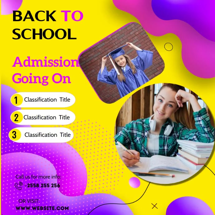 Copy of admission | PosterMyWall