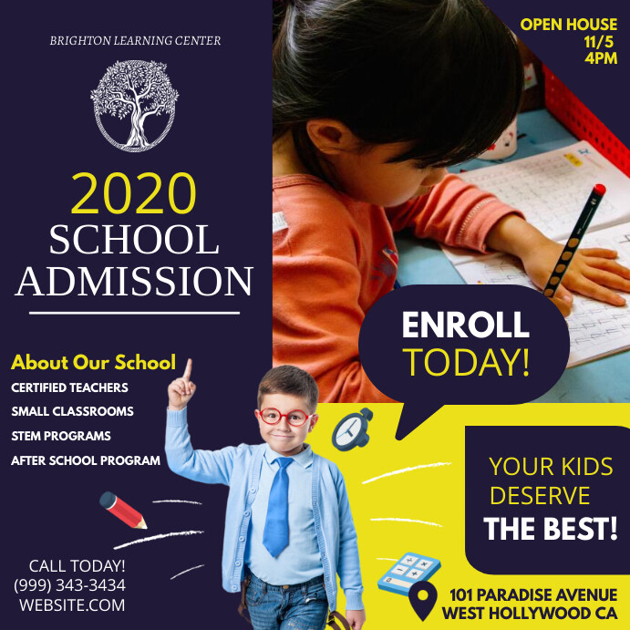 Admission Template | PosterMyWall