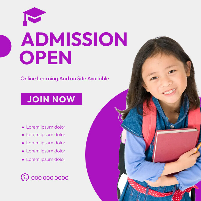 Plantilla de admission flyer | PosterMyWall