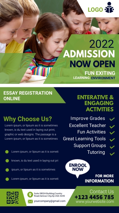 Admission flyer Template | PosterMyWall