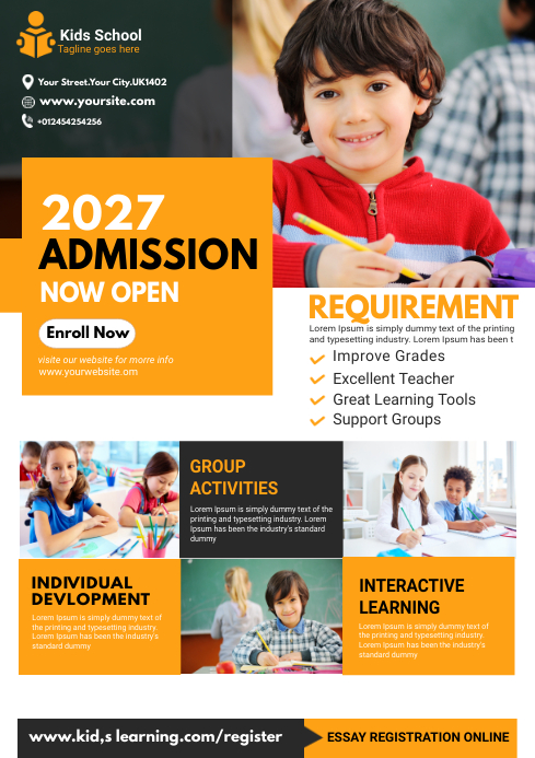 Admission flyer Template | PosterMyWall