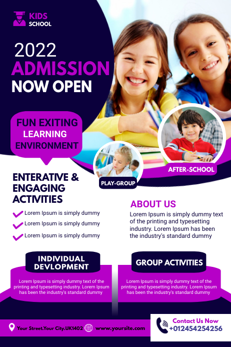 Admission flyer Template | PosterMyWall