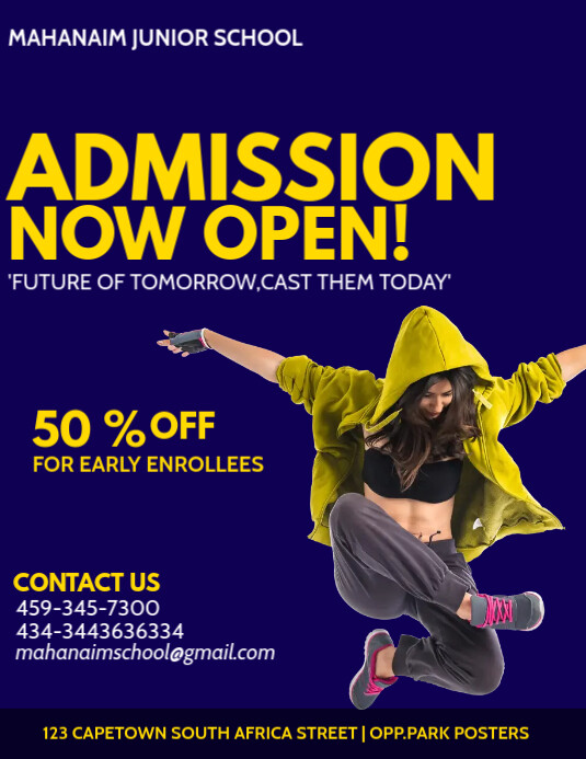 admission now open flyer (1) Template | PosterMyWall