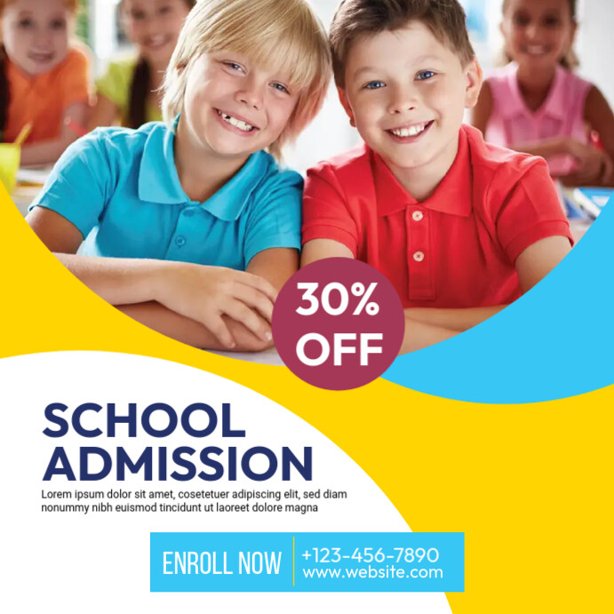 Plantilla de Anuncio Abierto de Admisión de | PosterMyWall