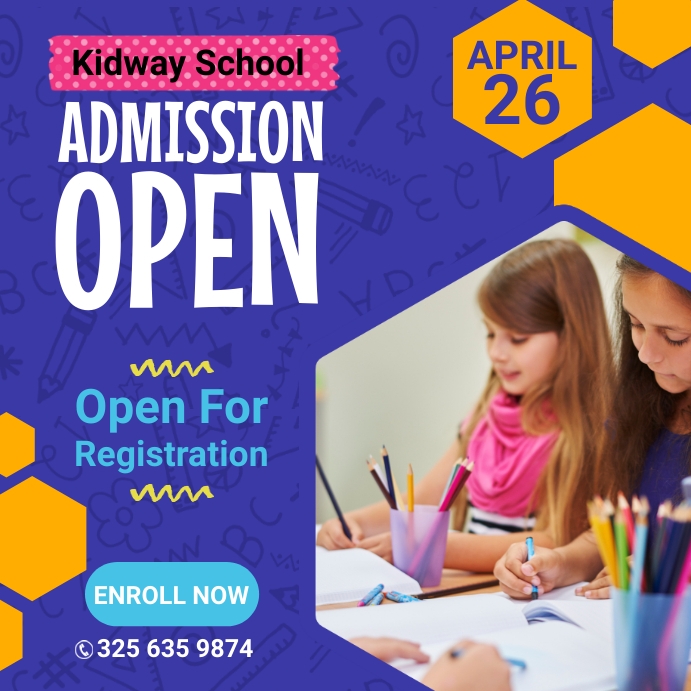 Admission Open Instagram Post Template | PosterMyWall