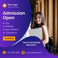 Admission Open Social Media Post Template | PosterMyWall