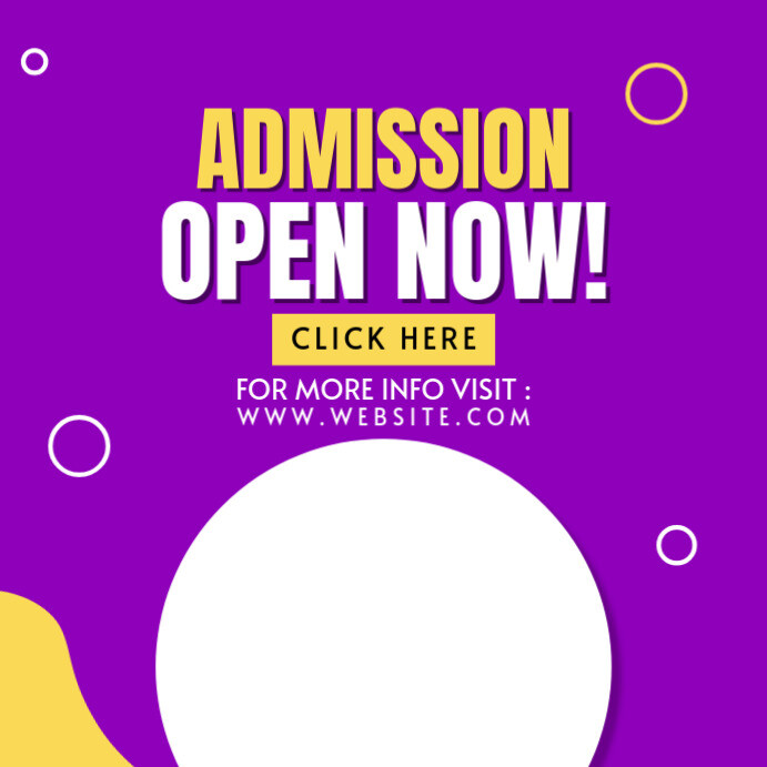 Copy of Admission Open Now Announcement Poster Educational Promotions ...