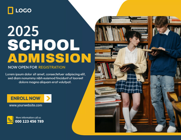 Admission Opening Ads Template | PosterMyWall
