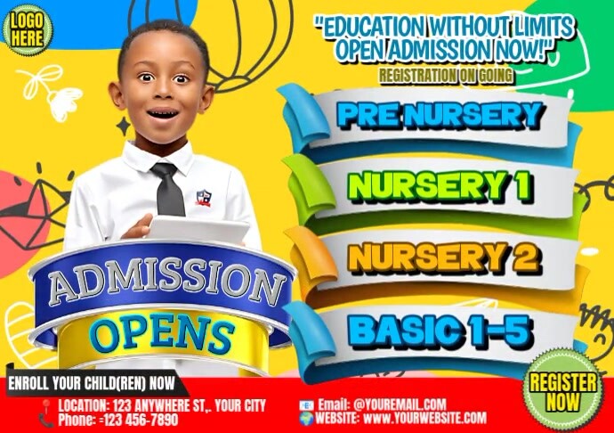 Admission Opens 2025 Landscape a4 Template | PosterMyWall