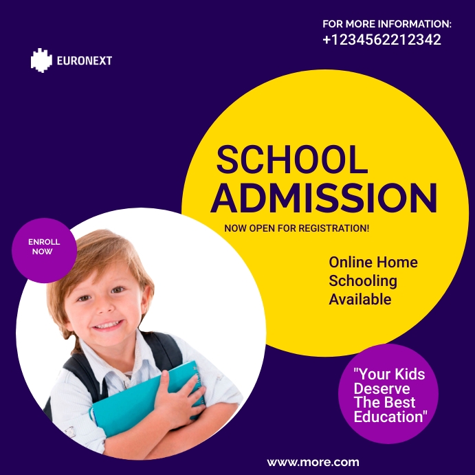 Admission Poster Template | PosterMyWall