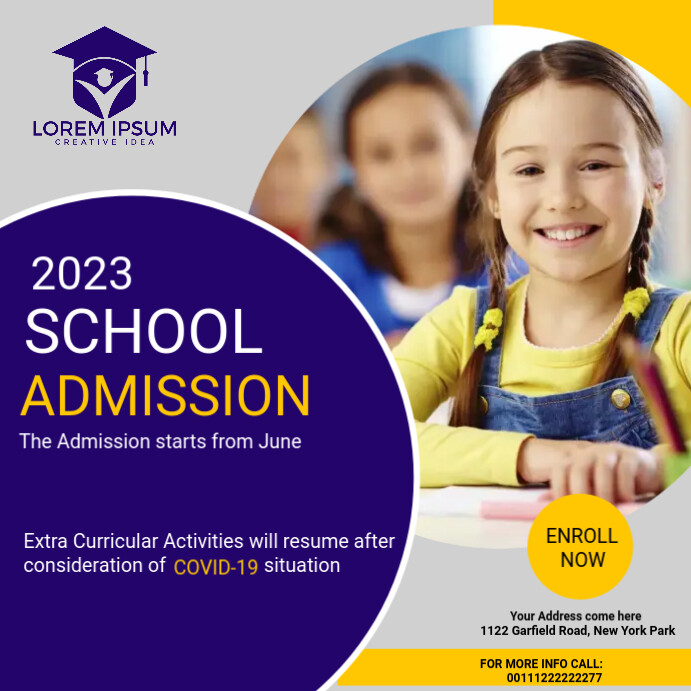 Admission Poster Template | PosterMyWall